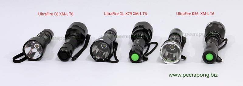 ขายไฟฉายแรงสูง UltraFire 9000W XM-L T6 (ซูมได้) ราคา 500 บาท (ไฟฉาย XM ...